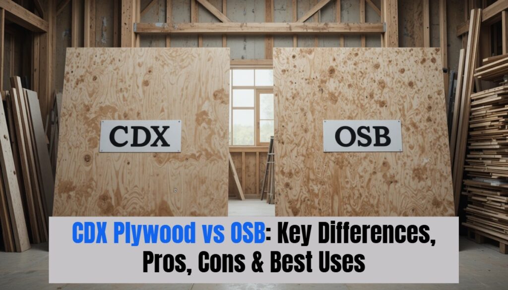 CDX Plywood vs OSB: Differences, Cost, Strength Guide